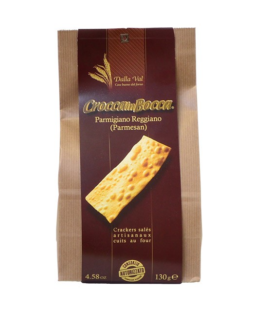 Crocca in Bocca crackers - Parmesan - Dalla Val - edelices.co.uk