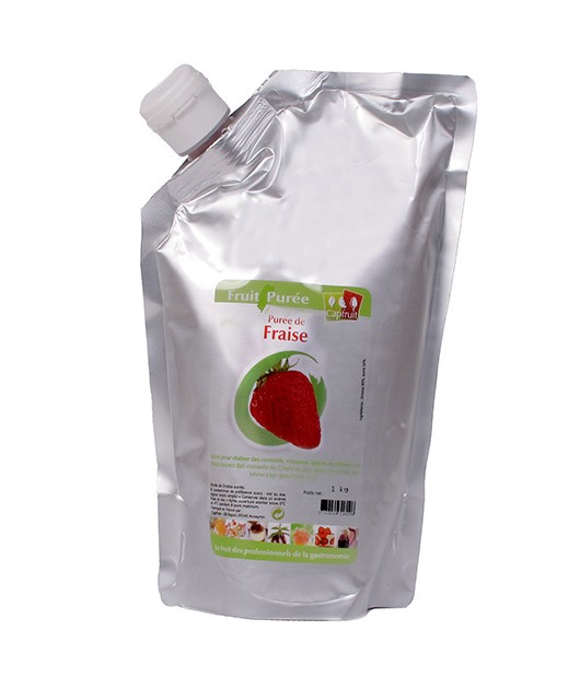 Strawberry puree - Capfruit - edelices.co.uk