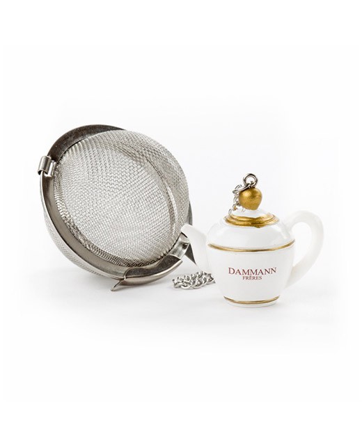 "Théière" patterned tea ball - Dammann Frères - edelices.co.uk
